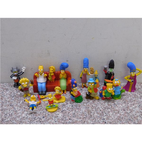 Lot of The Simpsons PVC Toys Burger King Fast Food Premiums Collectible ...