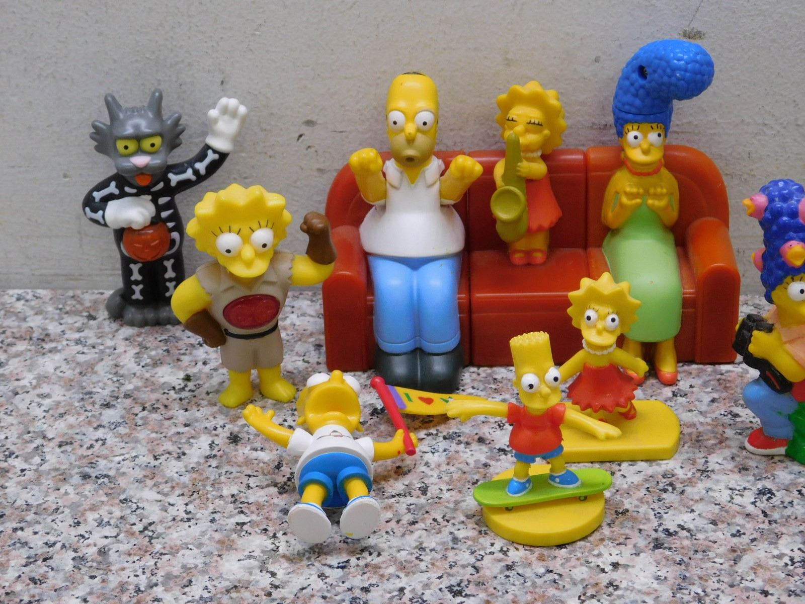 Lot of The Simpsons PVC Toys Burger King Fast Food Premiums Collectible ...