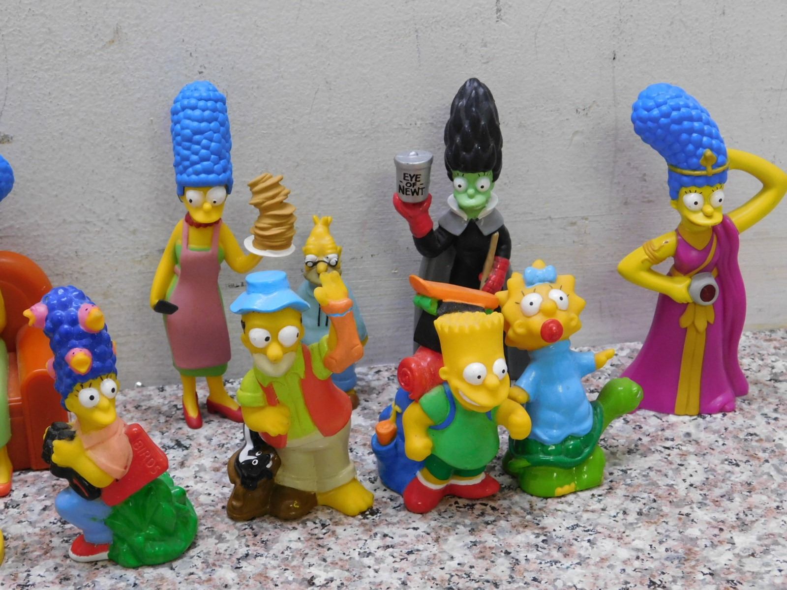 Lot of The Simpsons PVC Toys Burger King Fast Food Premiums Collectible ...