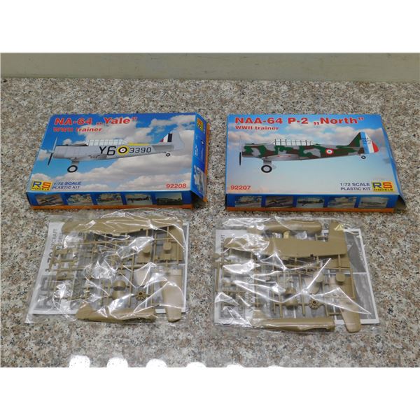 Lot of 2 NAA-64 North NA-64 Yale RS Models 92207 1:72 Model Kits ...