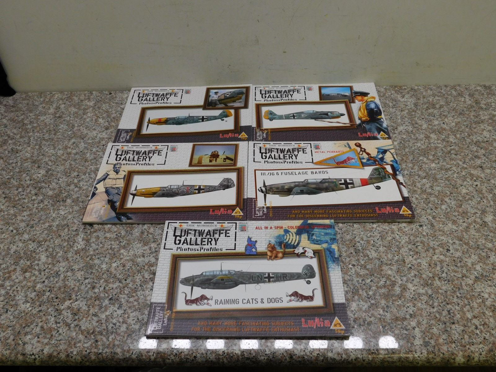 Lot of 5 Luftwaffe Gallery Photos & Profiles Gallery 1-5 Reference ...