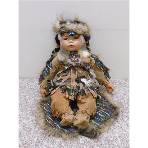Aboriginal Native American Doll Porcelain Head Hands and Feet Sweet ...