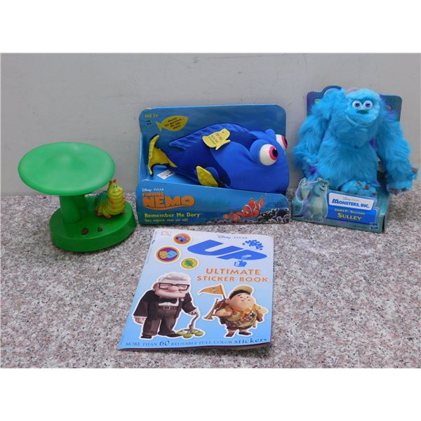 Lot of 4 Disney Finding NEMO Monsters Inc Pixar's UP Bugs Life Toys ...