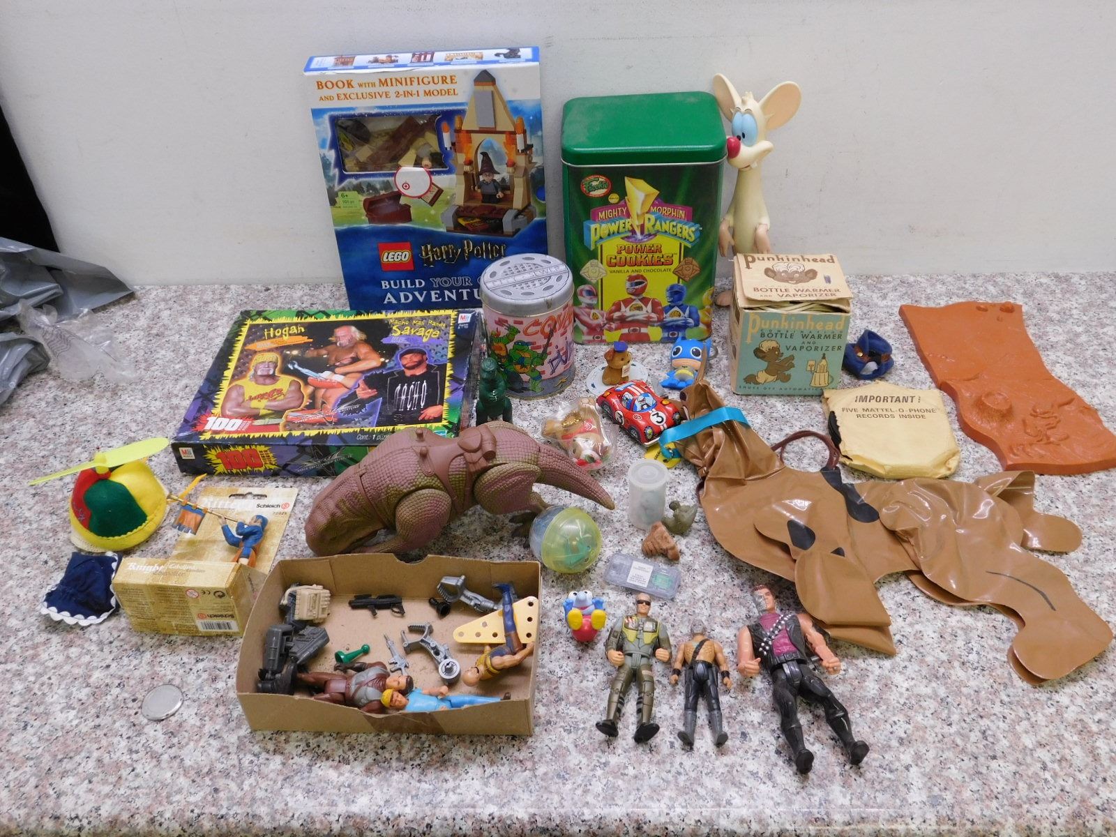 Misc Toys Lot TMNT Power Rangers Tins LEGO Mattel-O-Phone Terminator ...