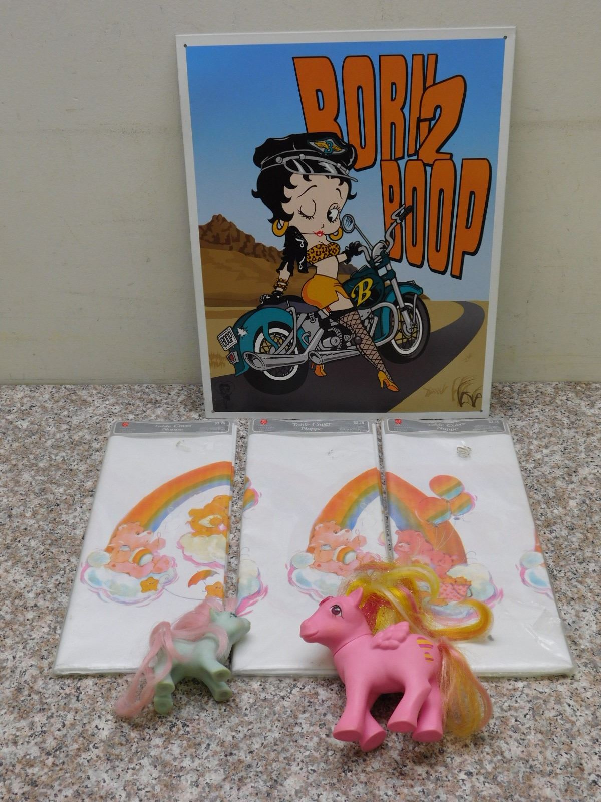 Lot of 6 My Little Pony Gen 1 1984-85 Care Bears Tablecloths and Betty ...