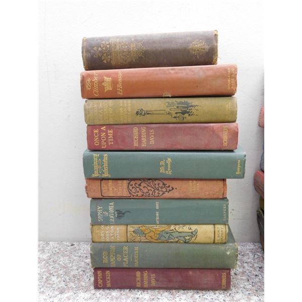 Lot of 10 Antique Books late 1800s early 1900s pre 1910