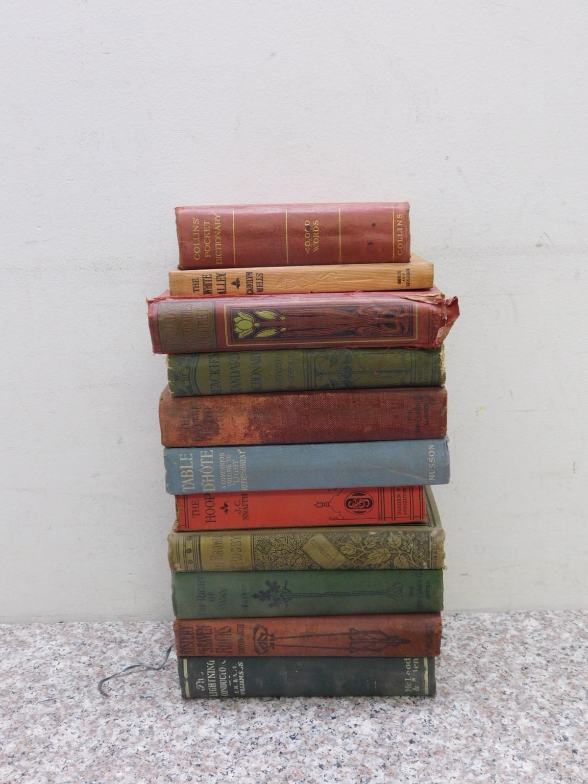 Lot of 11 Antique Books Early 1900s