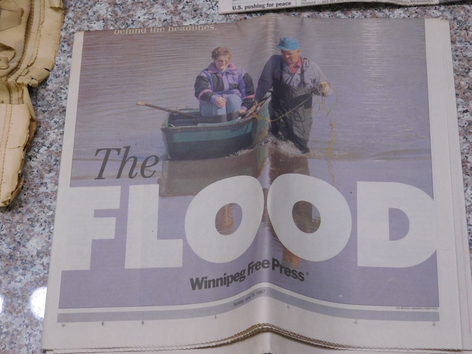 Lot of Winnipeg Newspapers The Flood of 1997 and Flood of 1950 Paper ...