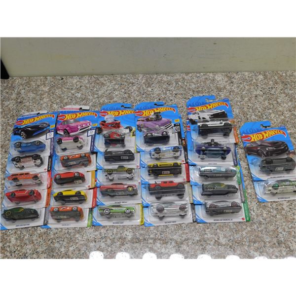 Lot of 27 Hot Wheels Modern Packaged Carded