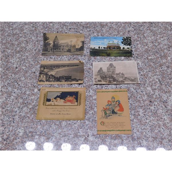 Lot of 5 Antique Postcards Ephemera Souvenir Paper Photos Travel
