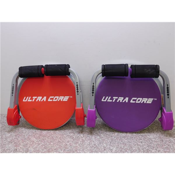 Lot of 2 Ultra Core Crunch Exercise Machines Abs Core Workout Home Gym