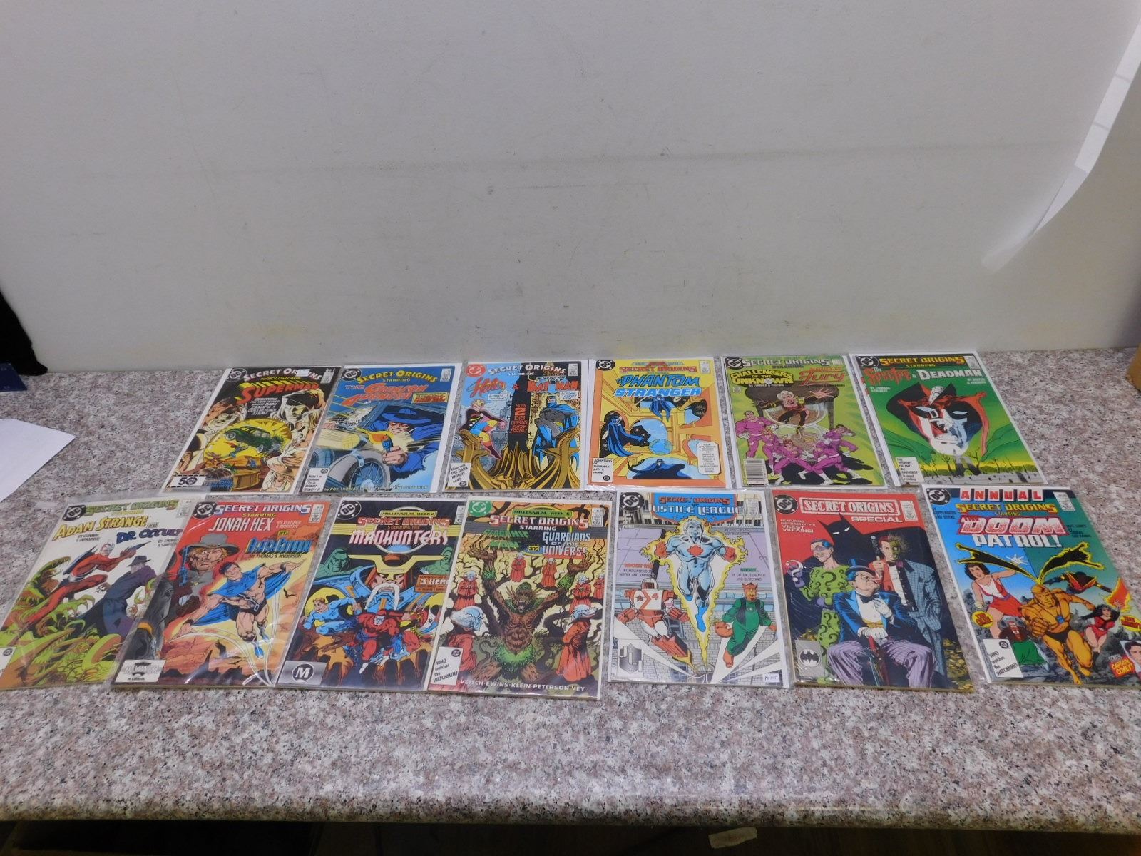 Lot of 13 Secret Origins DC Comic Books Vintage Ranging From Issues #1 ...