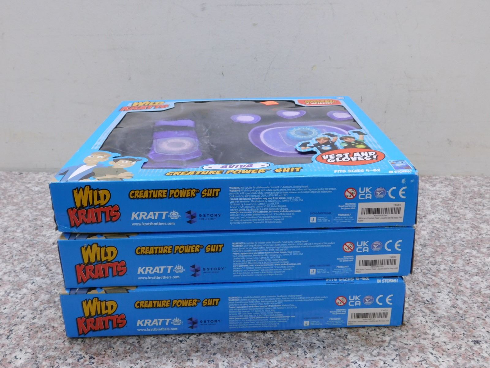 Lot of 3 Wild Kratts Power Discs Aviva Creature Power Suit Purple NEW