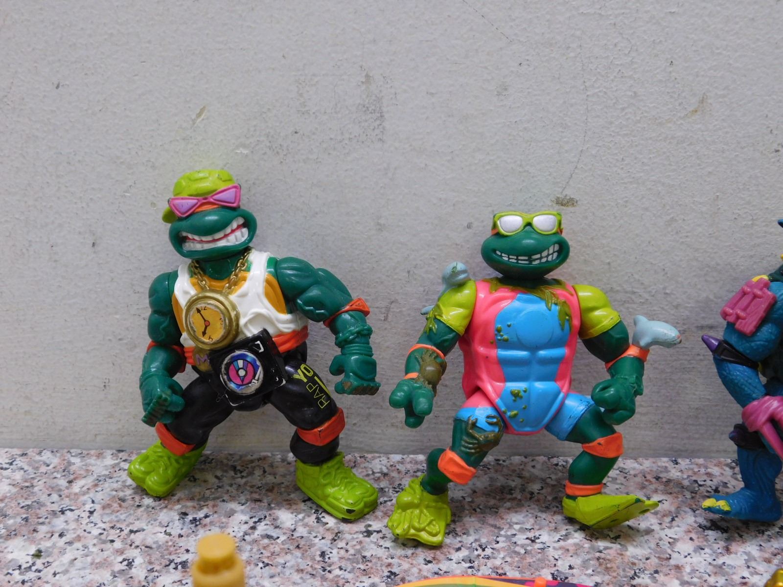 1990s TMNT Teenage Mutant Ninja Turtles Figures Bike Polly Pocket ...