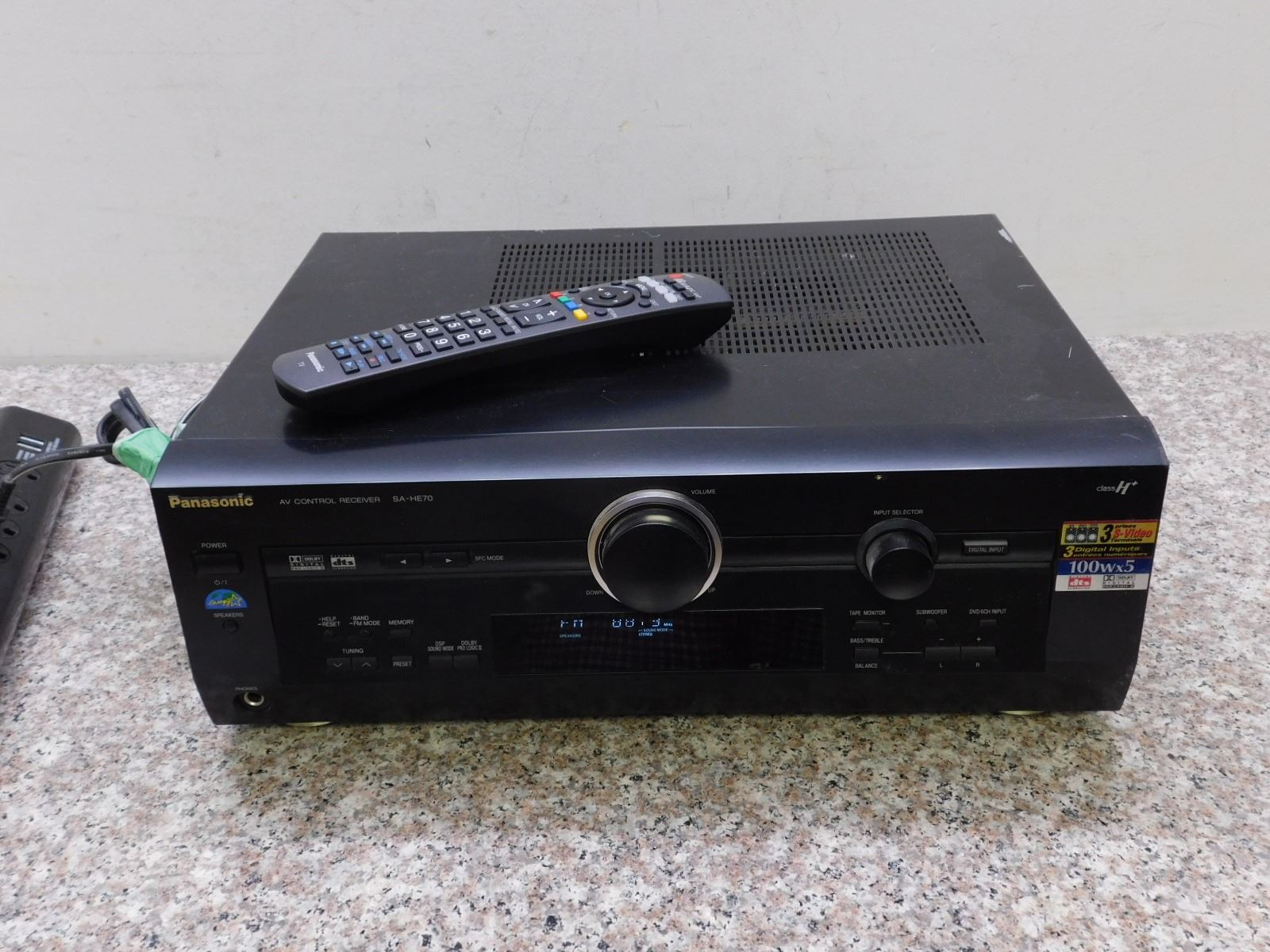 Panasonic AV Control Receiver SA-HE70 With Remote