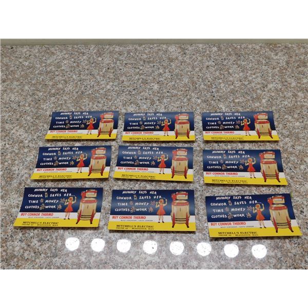 Lot of 9 Vintage Connor Thermo Washing Machine Mitchells Electric MB ...