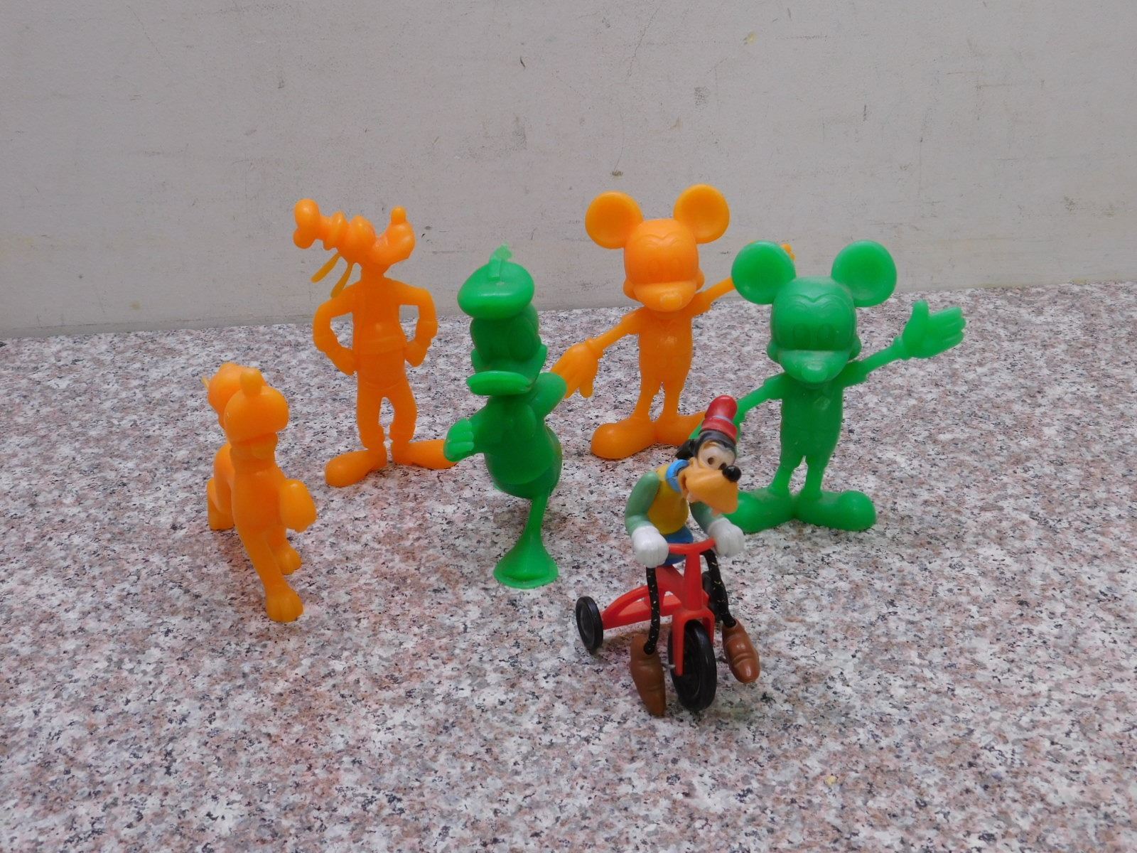 Lot of 5 Disney Marx Figures 1977 Gabriel Goofy on Tricycle