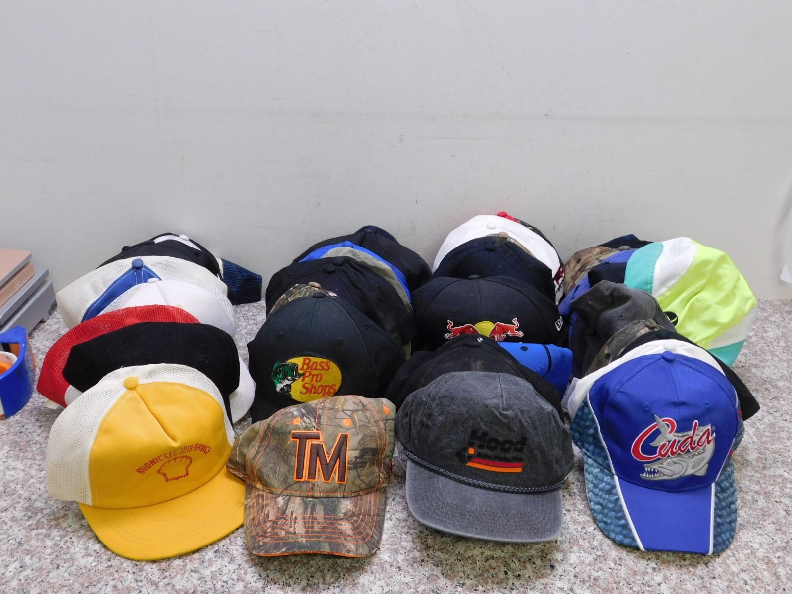 Lot of 50 Baseball Caps Red Bull, Shell, Advertising Etc Trucker Hats