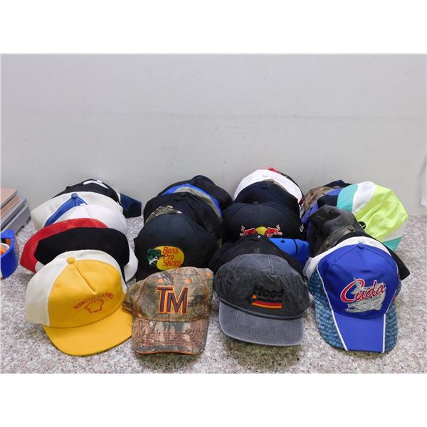 Lot of 50 Baseball Caps Red Bull, Shell, Advertising Etc Trucker Hats
