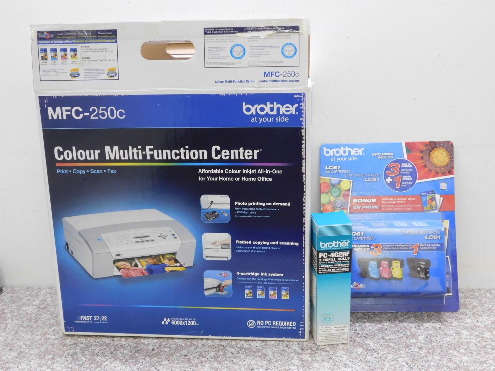 Brother MFC-250c Colour Multi Function Center Printer NEW IN BOX + Ink ...