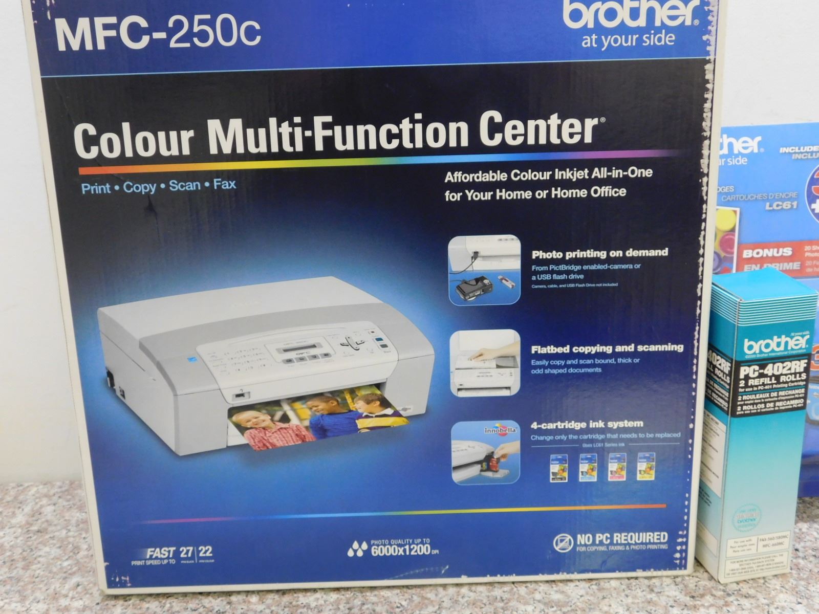 Brother MFC-250c Colour Multi Function Center Printer NEW IN BOX + Ink ...