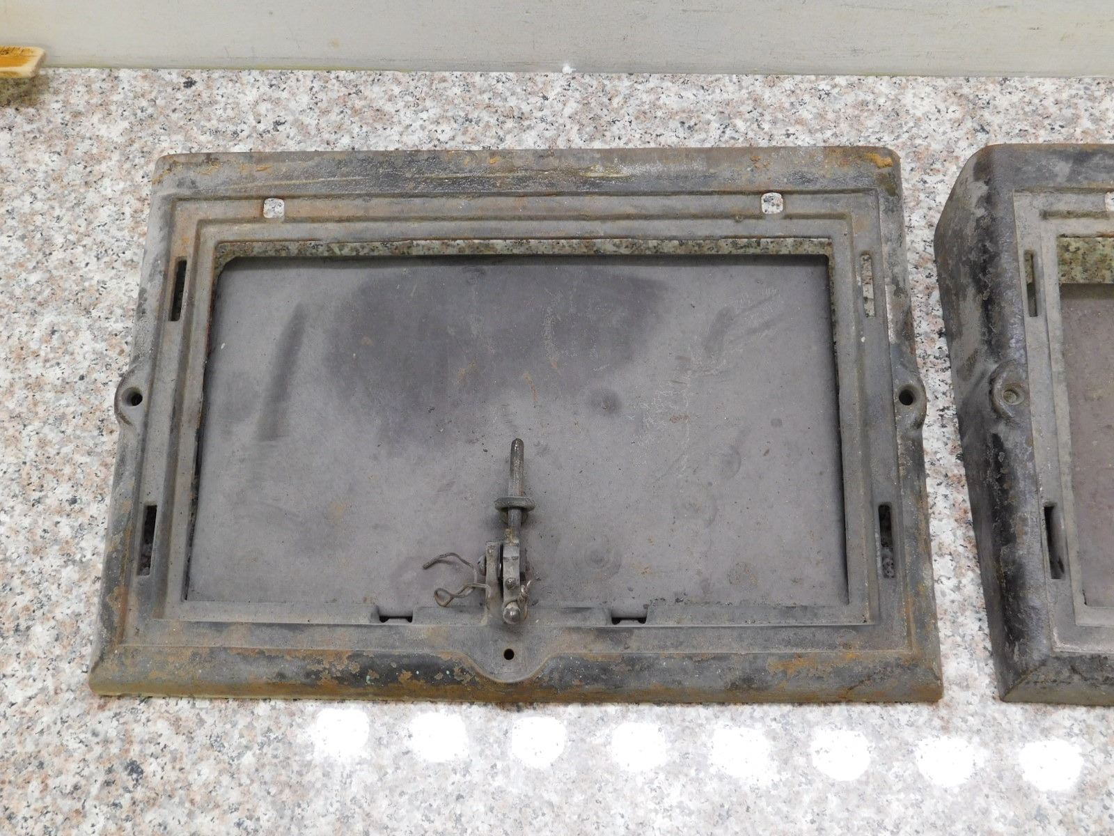 Pair of Antique Cast Iron Coal Chute Doors Home Restoration Renovation ...