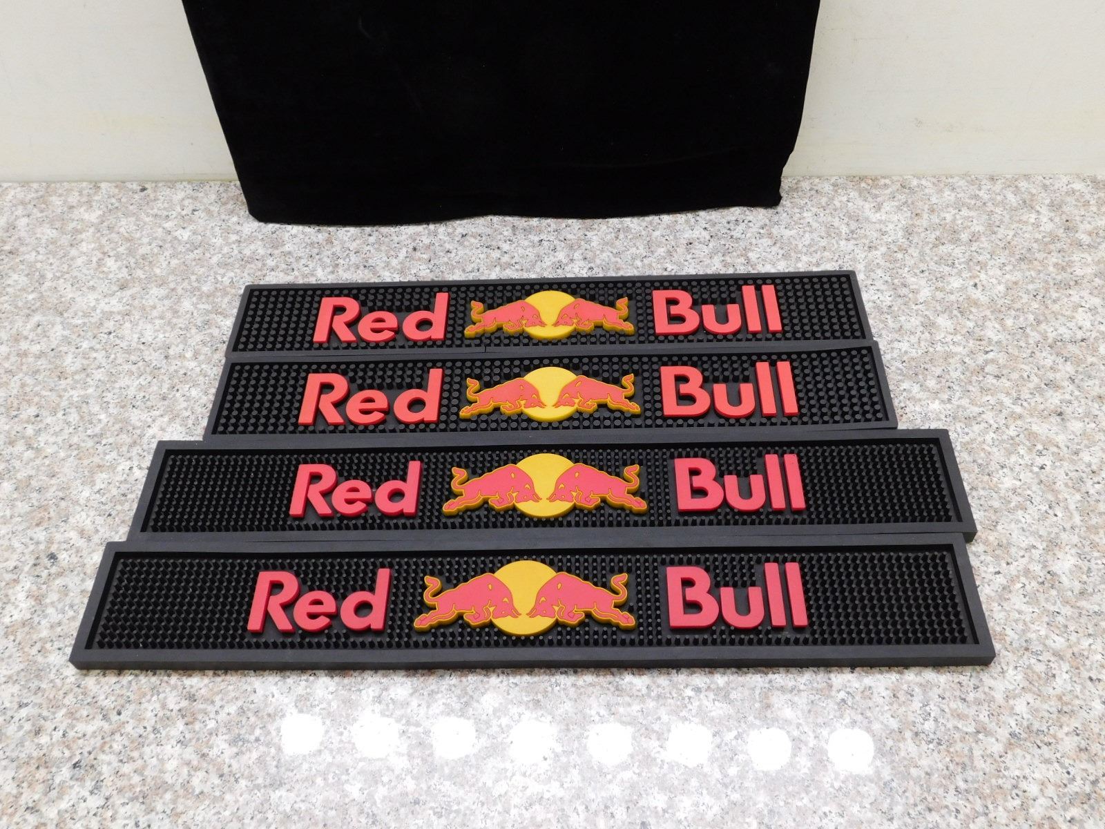 Lot of 4 Red Bull Bar Mats Spill Mats