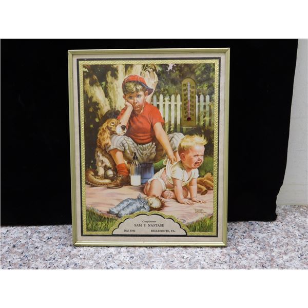 Vintage Advertising Thermometer Frances Tipton Hunter Wall Decor