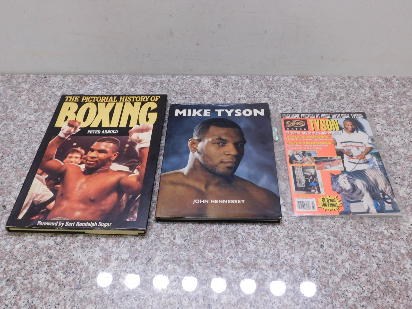 Lot of 3 Mike Tyson Books Boxing History Etc