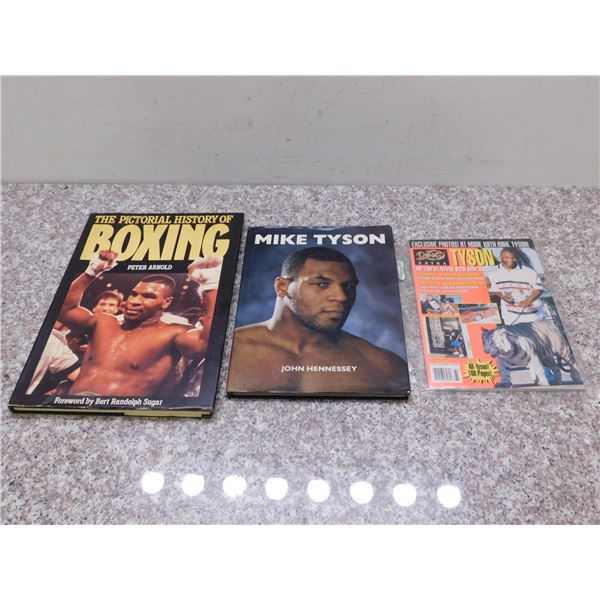 Lot of 3 Mike Tyson Books Boxing History Etc