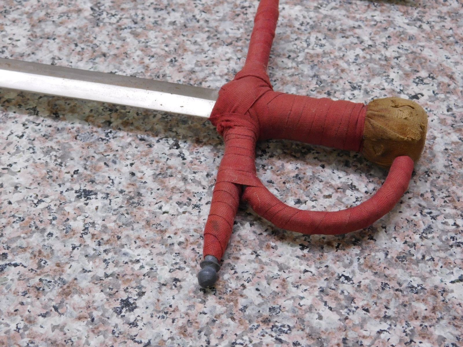 Vintage Prop Sword Display Decorative Leather Sheath Scabbard