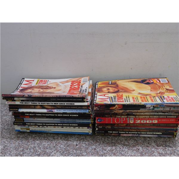Lot of 28 Maxim Magazines For Men 2001 2002 Beyonce Avril Lavigne Janet ...
