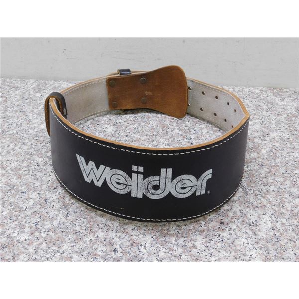 Leather Weightlifting Belt Weider Gym Exercise