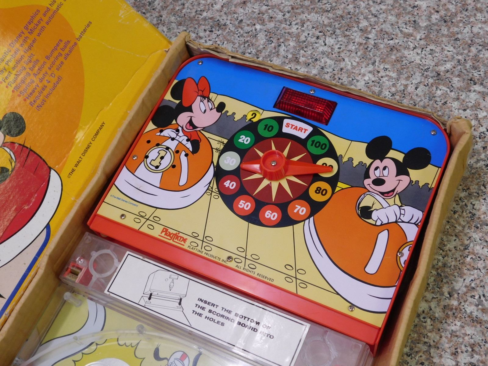 Disneys Electronic Battery Operated Bumper Car Pinball Vintage Playtime ...