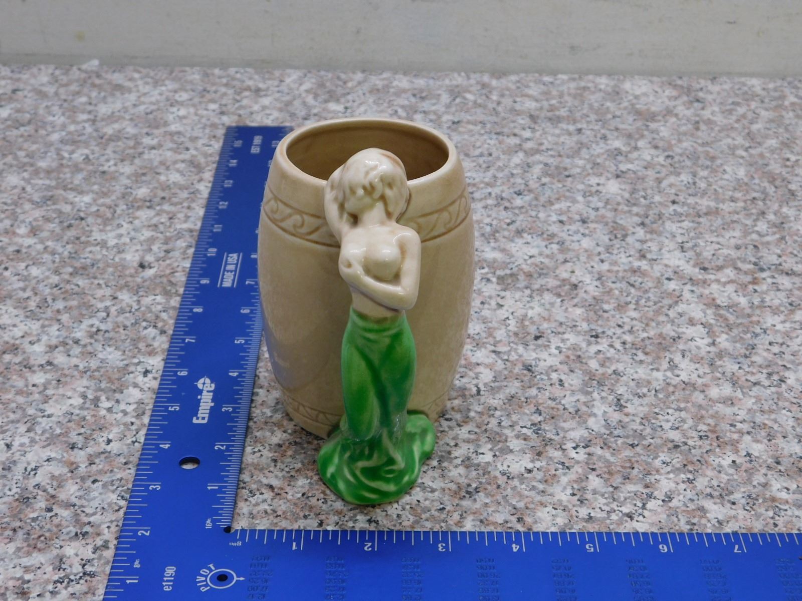 Dorothy Kindell Style Mug Figural Nude Beer Pottery Ceramic