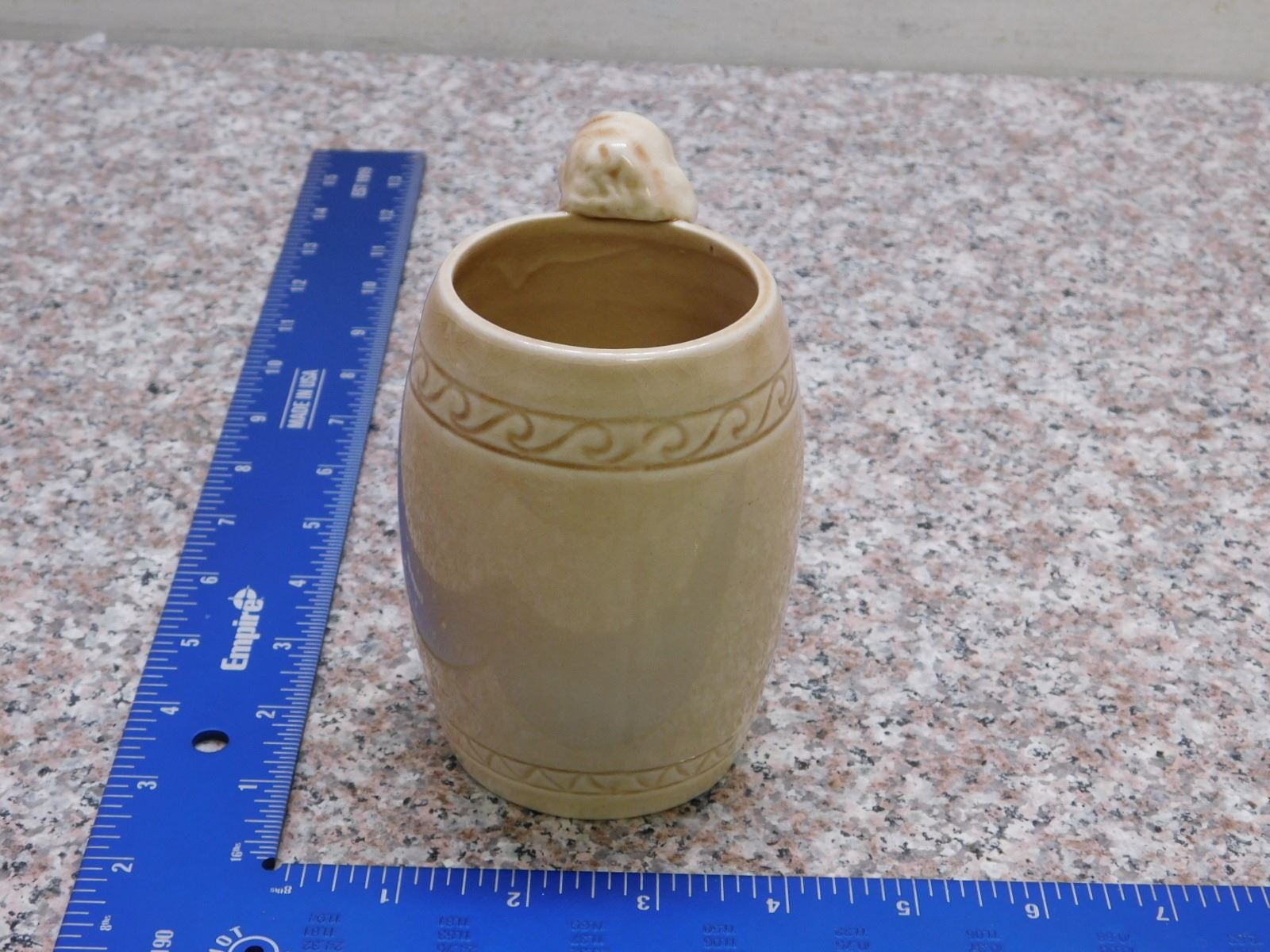 Dorothy Kindell Style Mug Figural Nude Beer Pottery Ceramic