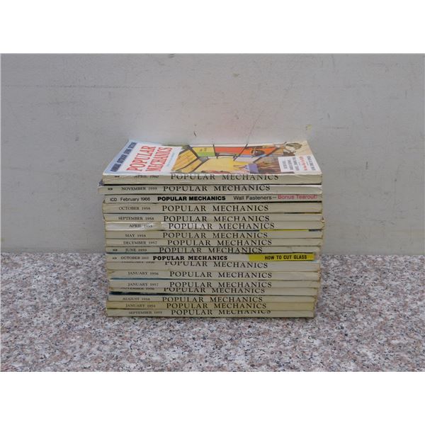 Lot of 17 Vintage Popular Mechanics Books 1954 - 1966