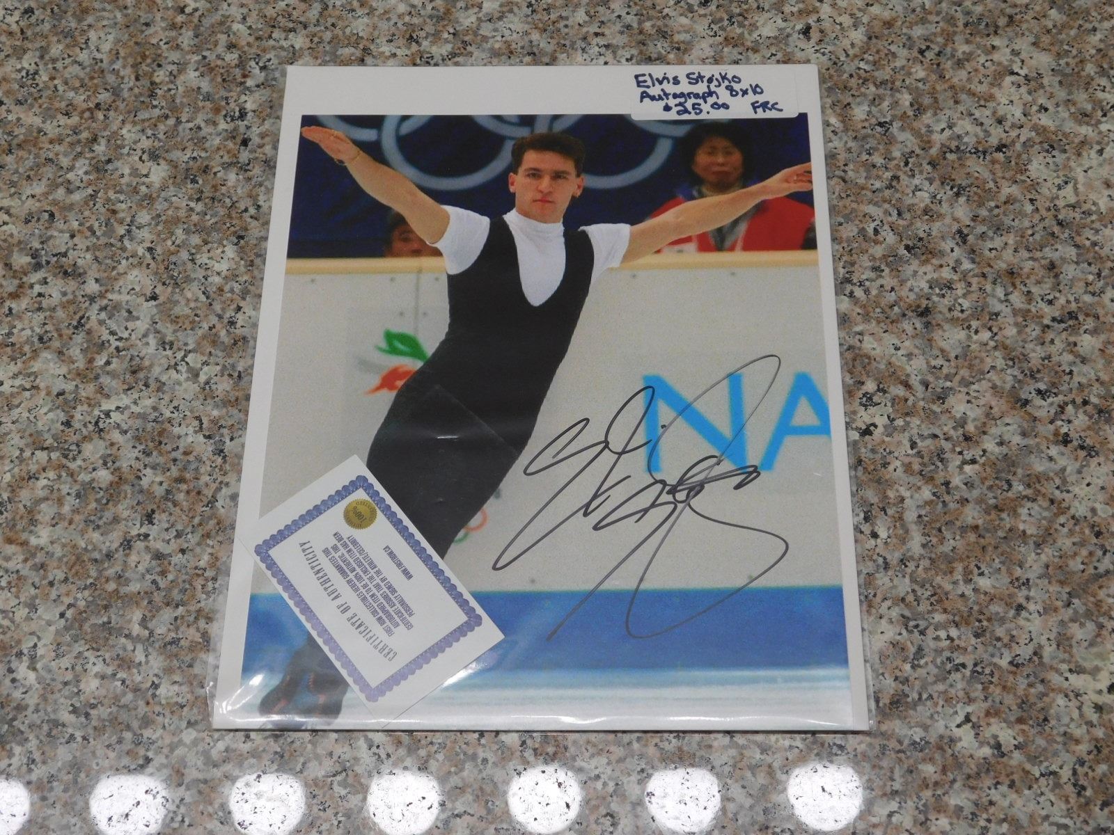 Elvis Stojko Figure Skating Autographed Signed Print 8x10