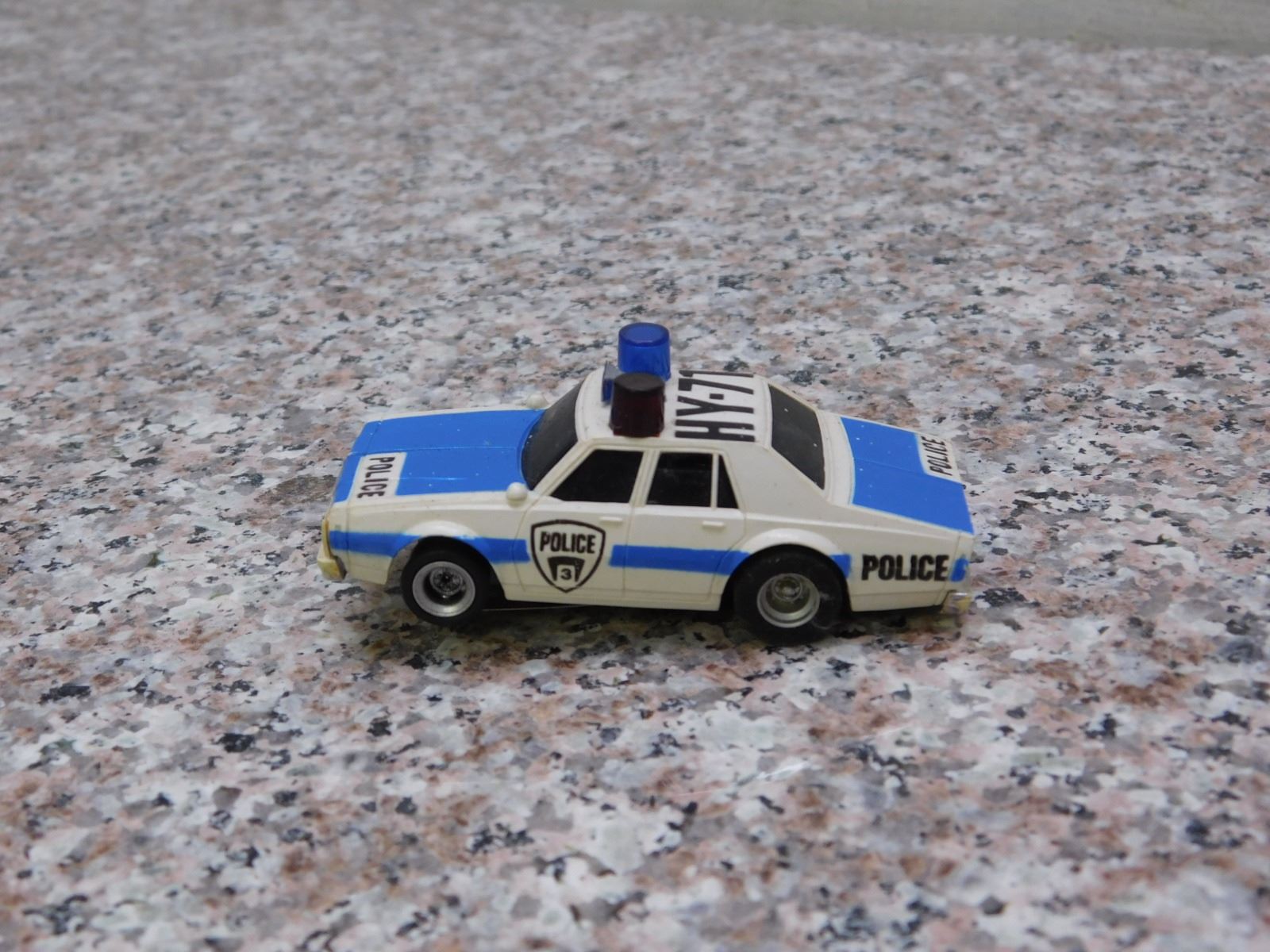 Vintage Aurora AFX Slot Car Police Car