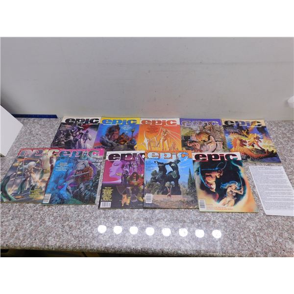 Epic Illustrated Marvel Magazine Issues #1-10 1982 Frank Franzetta ...