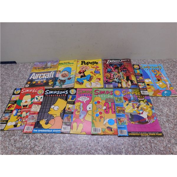 Lot of Big Books and Magazines Simpsons Illustrated Marvel Super ...