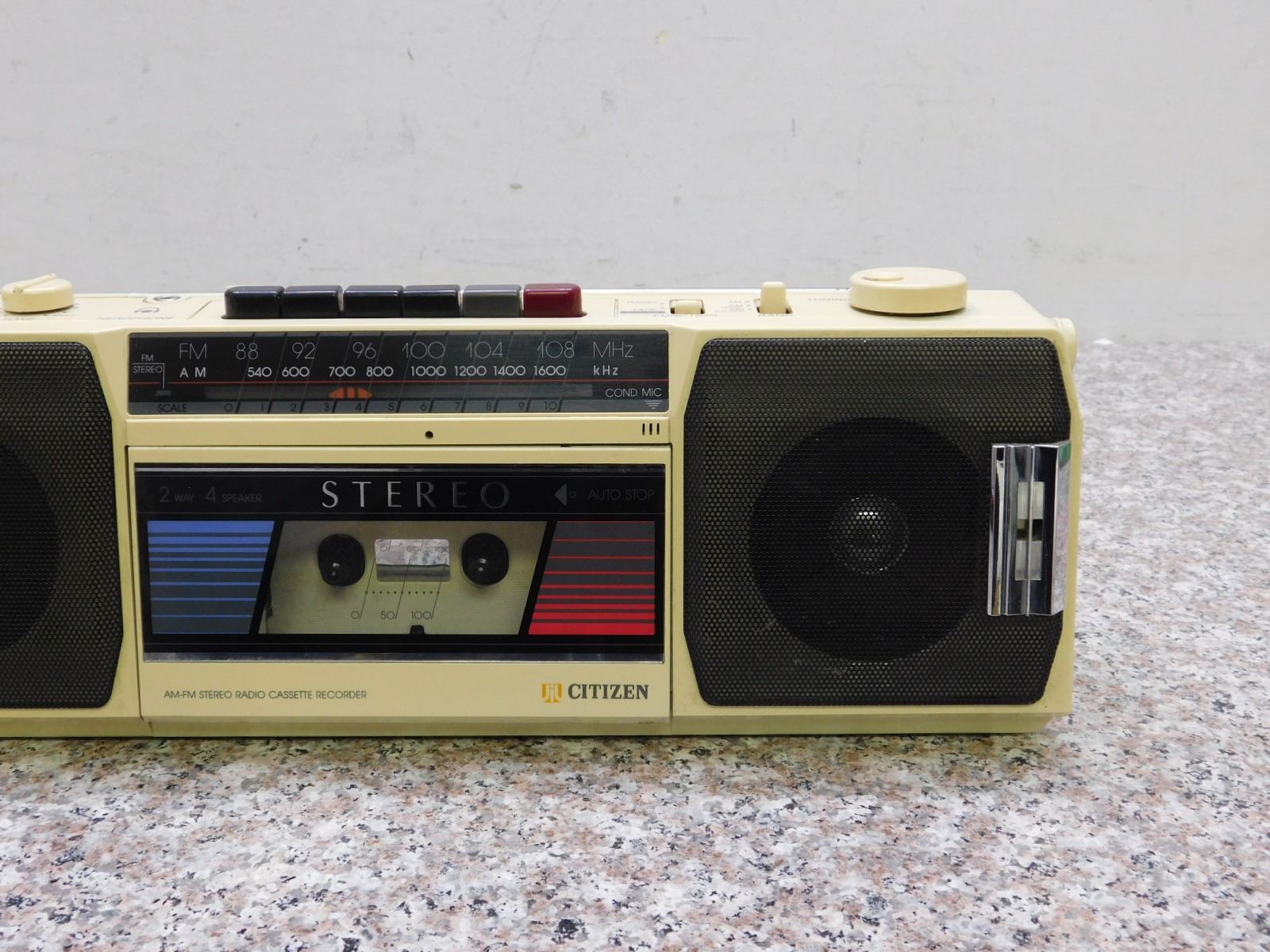 Citizen AM FM Stereo Radio Cassette Recorder JTR-14701