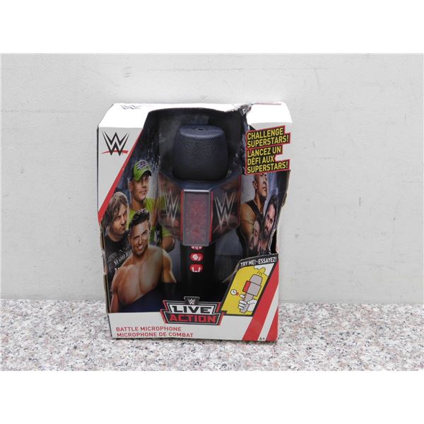 WWE WWF Live Action Battle Microphone Combat Toy Challenge Superstars