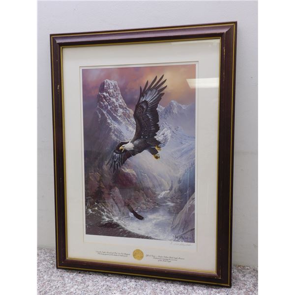 Ted Blaylock Framed Eagle Print Official Issue Certified Lithograph ...