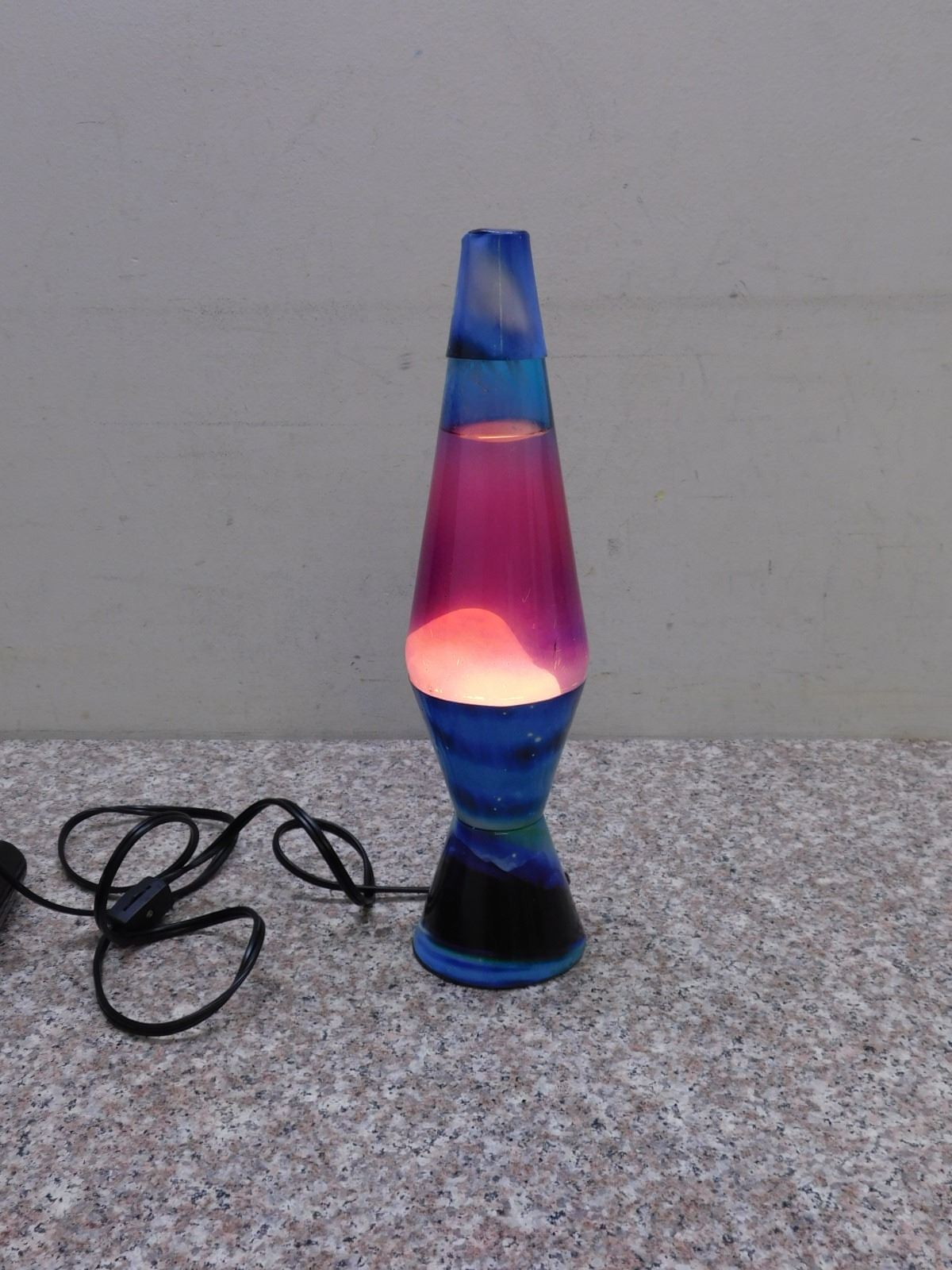 Retro Y2K Lava Lamp Pink Light Blue Mountains and Starry Sky Pattern ...