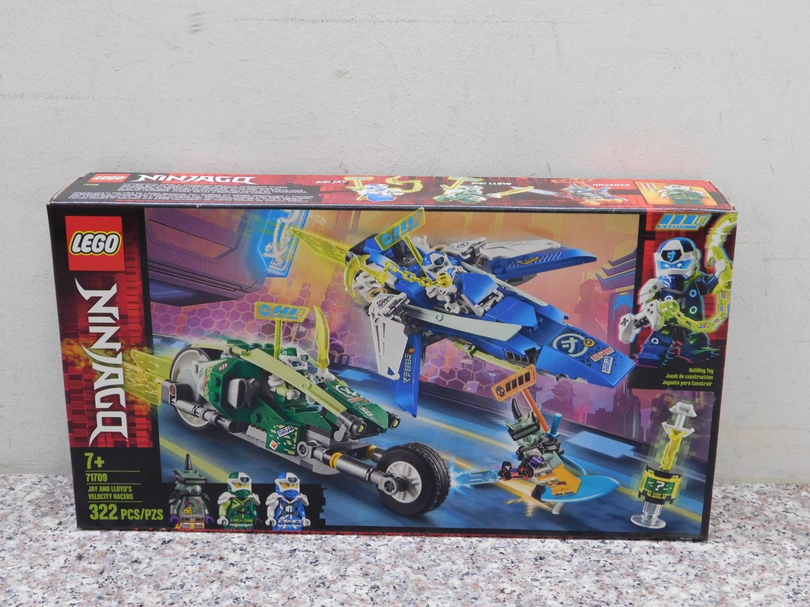 LEGO Ninjago #71709 Jay and Lloyds Velocity Racers Play Set Box New