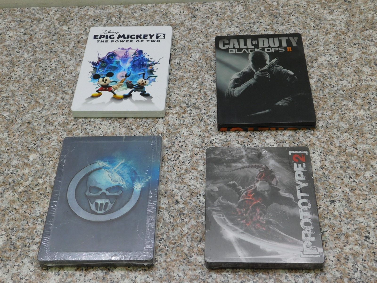 Lot of 4 Video Game Steelbooks Call of Duty Black Ops 2, Prototype 2 ...