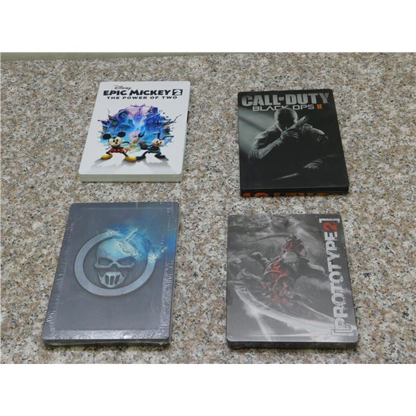 Lot of 4 Video Game Steelbooks Call of Duty Black Ops 2, Prototype 2 ...