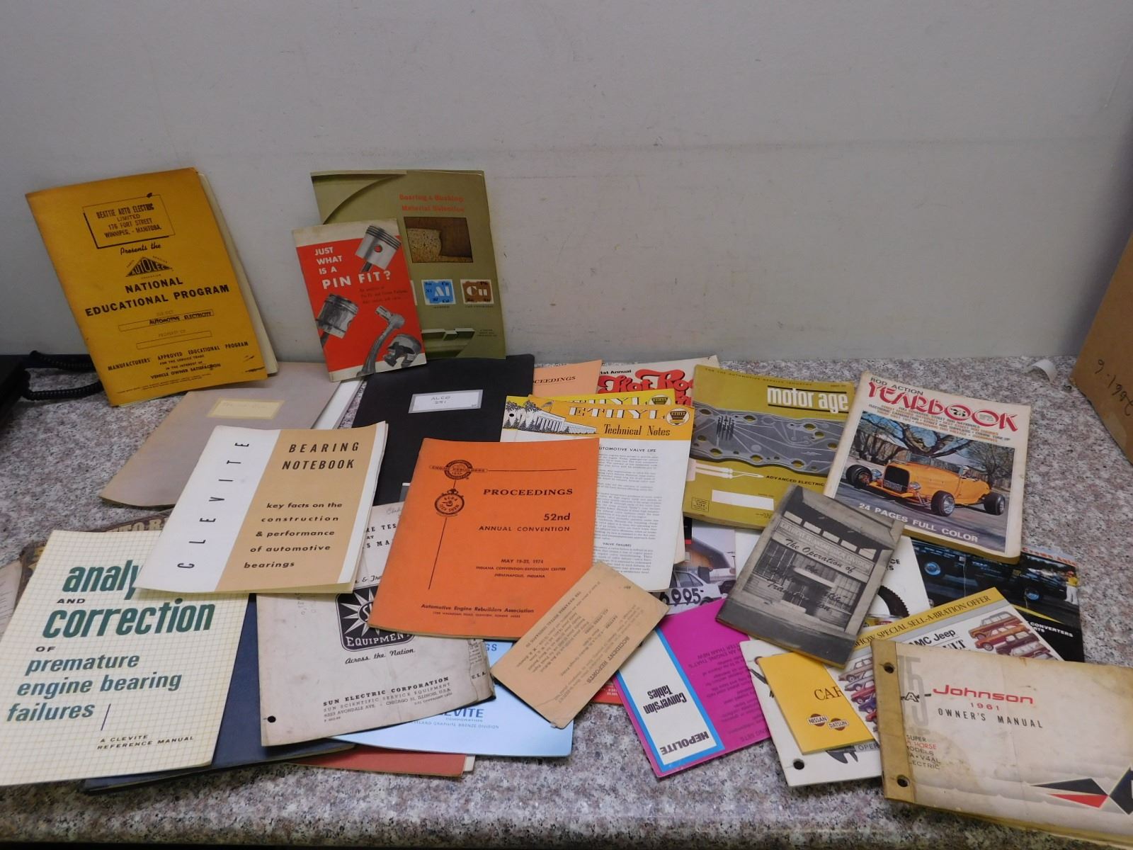 Lot of Hot Rod Books Vintage, Owner Manuals, Service Engineering ...