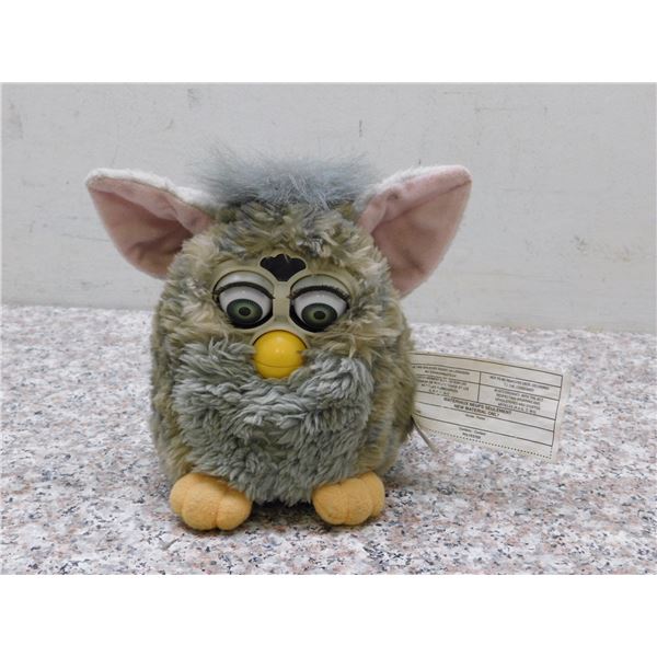 Tiger 1998 Furby Grey Plush Animatronic Toy